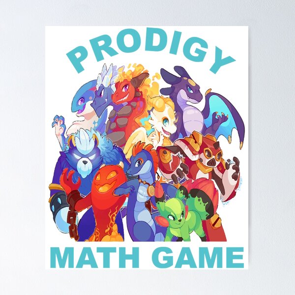 "Prodigy Math Game Math Practice Gaming Rare Pets Gift For Kids" Poster ...