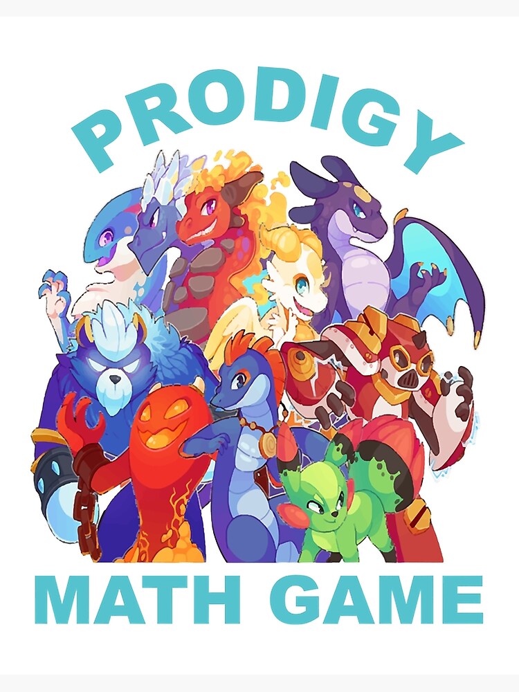 "Prodigy Math Game Math Practice Gaming Rare Pets Gift For Kids" Art ...