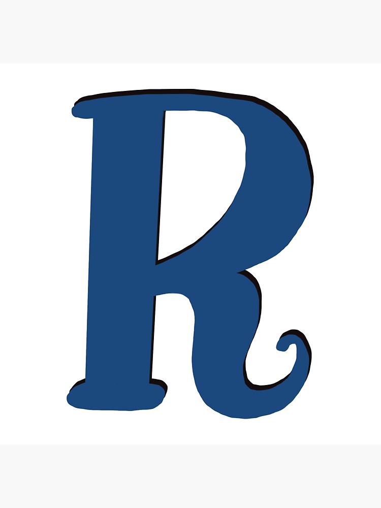 "Letter R blue initial monogram alphabet R capital R" Sticker for Sale ...