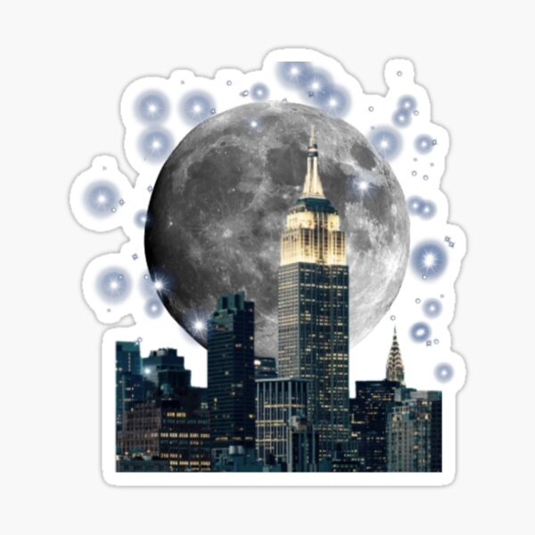 "beautiful city at night" Sticker for Sale by cokelina | Redbubble