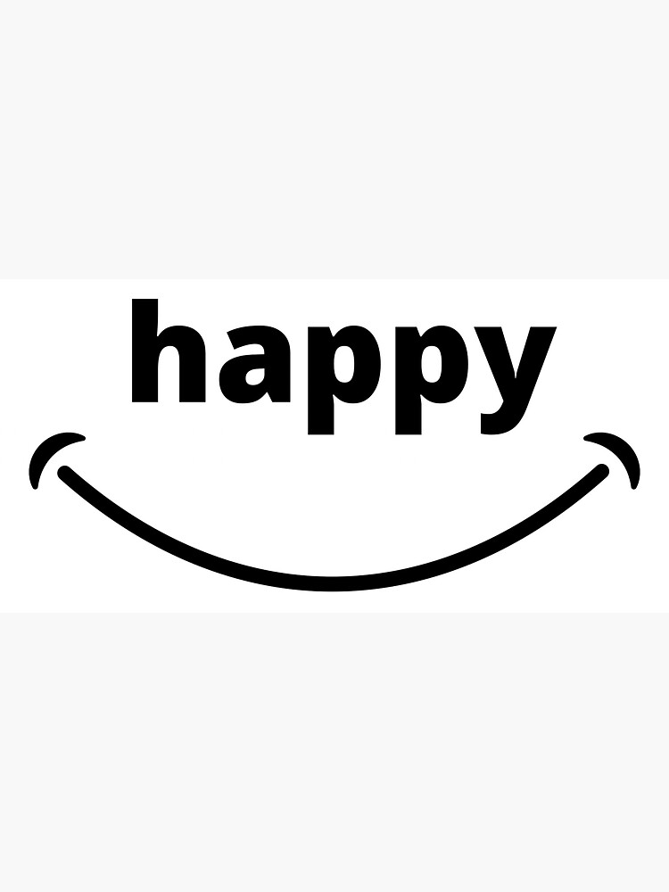 "HAPPY (smile) design collection " Sticker for Sale by PAKARITU | Redbubble