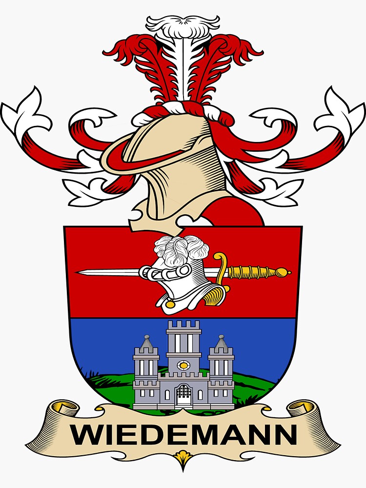 "Wiedemann" Sticker for Sale by HaroldHeraldry | Redbubble