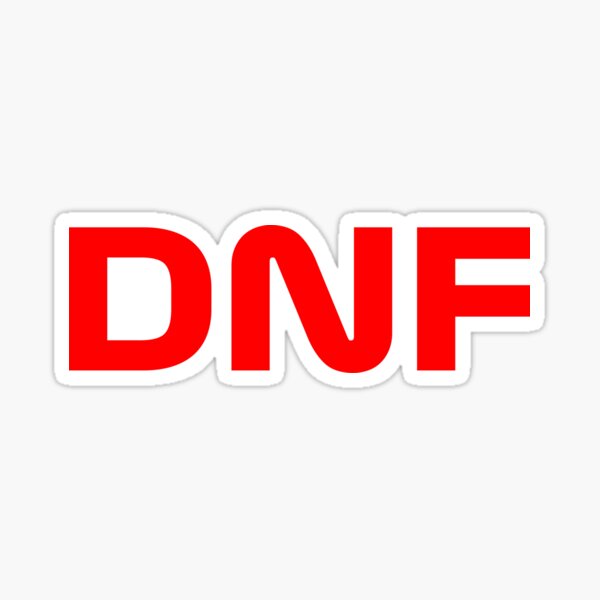 "DNF - Race" Sticker for Sale by ElonMuskDesigns | Redbubble