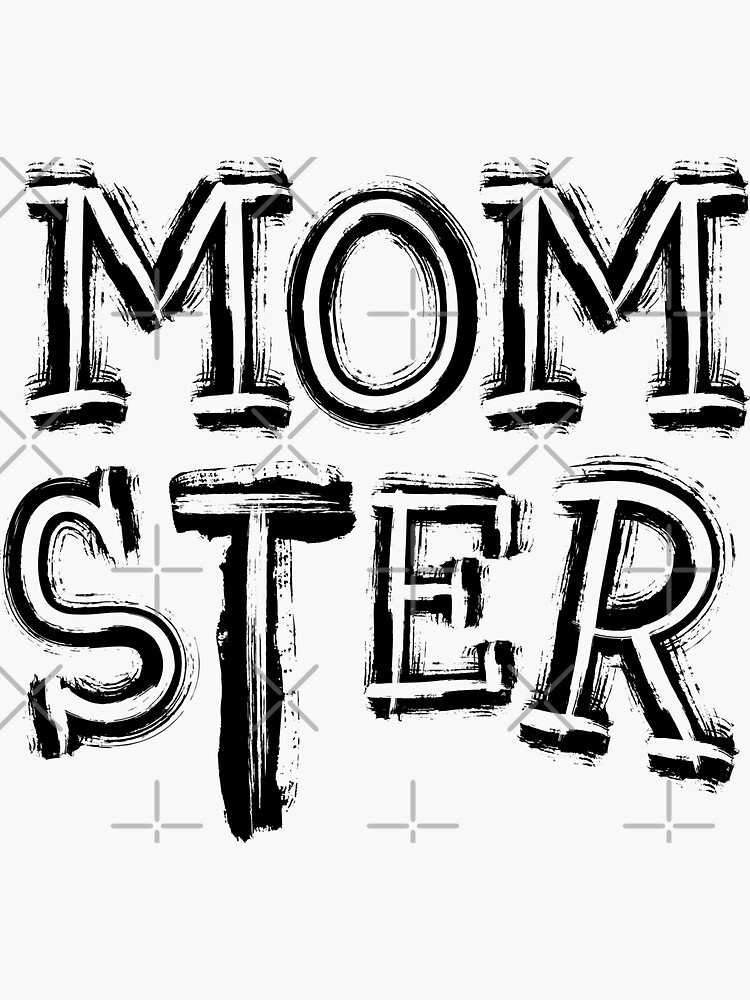 "Momster Halloween Costume Funny Spooky " Sticker for Sale by ...