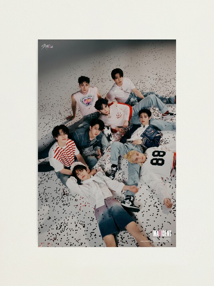 Lámina fotográfica «Maxident STRAY KIDS SKZ LOGO kpop círculo firmas ...
