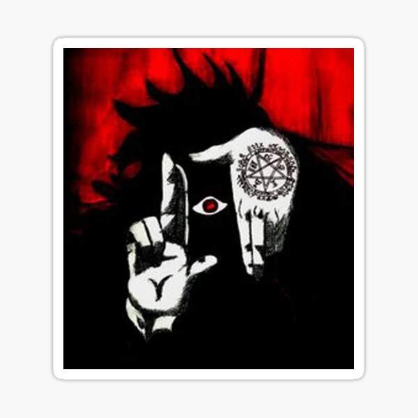 "ALUCARD Hellsing Fanart Illustrated " Sticker for Sale by ahmedSans ...
