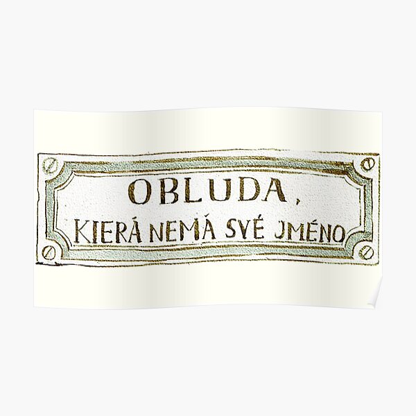 "The Nameless Monster Obluda Title" Poster for Sale by carolinaannaab ...