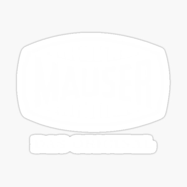 "mauser logo essential vintage das original" Sticker for Sale by ...