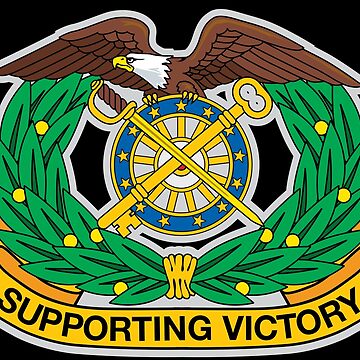 "QUARTERMASTER CORPS REGIMENTAL CREST" Sticker for Sale by WOOFANG ...