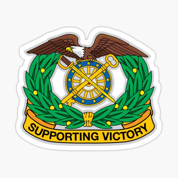 "QUARTERMASTER CORPS REGIMENTAL CREST" Sticker for Sale by WOOFANG ...