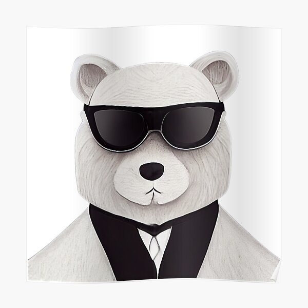 "Agent Bear" Poster for Sale by wolkie | Redbubble