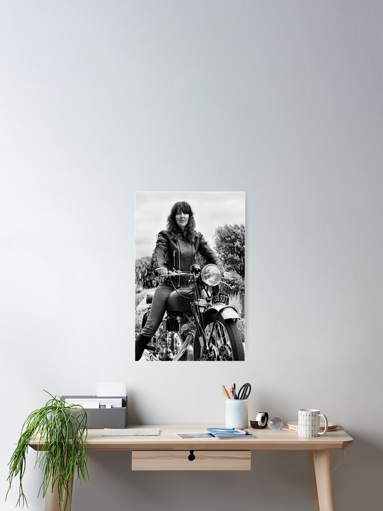 "Girl on a Motorcycle" Poster for Sale by FXST | Redbubble