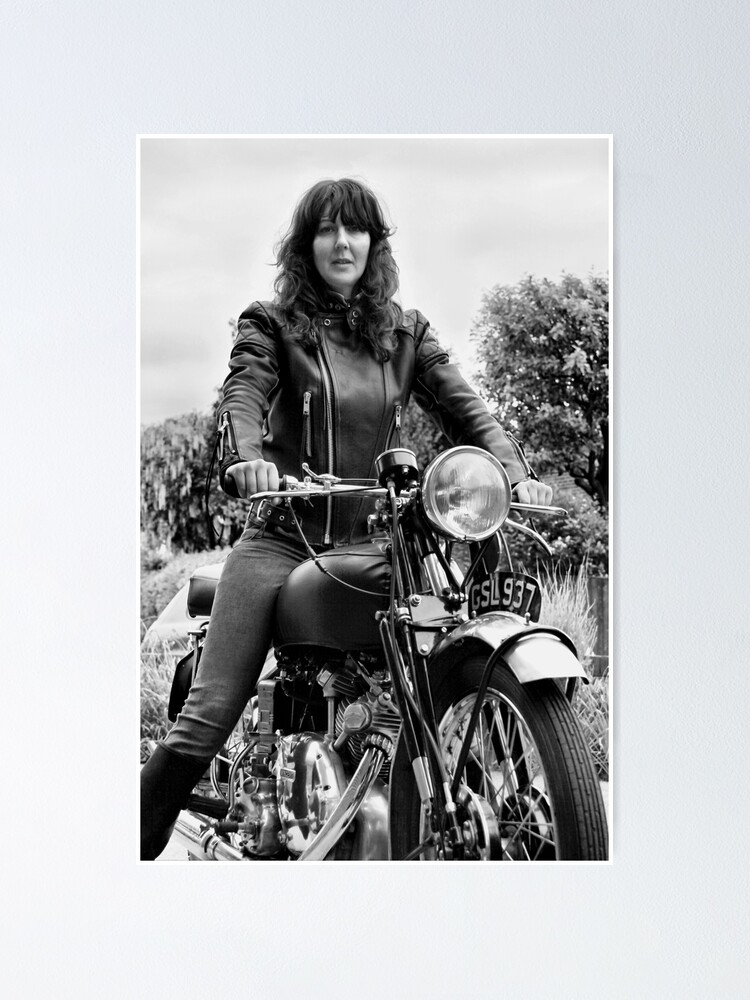 "Girl on a Motorcycle" Poster for Sale by FXST | Redbubble