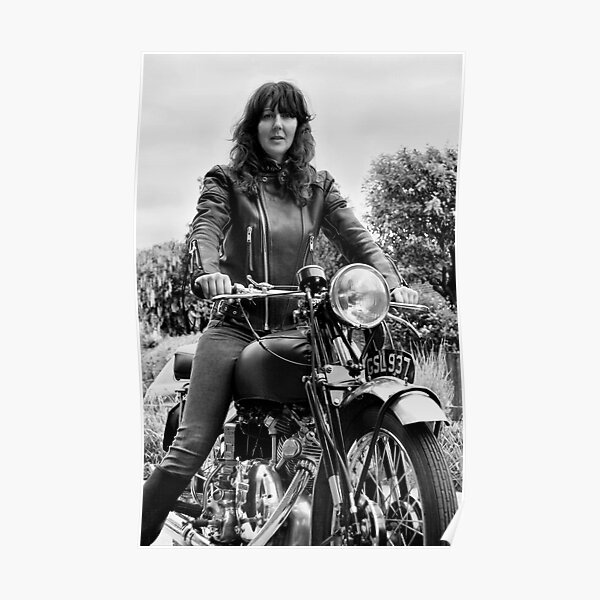 "Girl on a Motorcycle" Poster for Sale by FXST | Redbubble