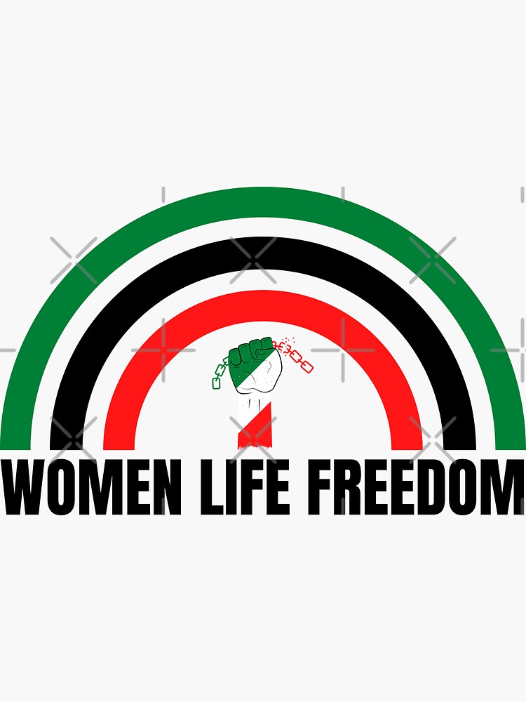 "women life freedom" Sticker for Sale by Eriksonshop | Redbubble