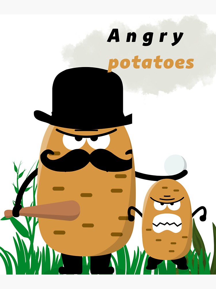 "Angry Potatoes stickers, T-shirts " Sticker for Sale by Ilhamiita ...