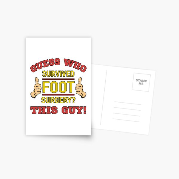 "Funny Foot Surgery" Postcard for Sale by thepixelgarden | Redbubble