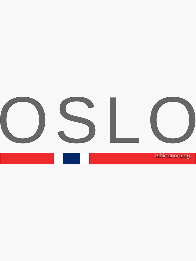 "Oslo Norway" Sticker for Sale by tshirtsnorway | Redbubble