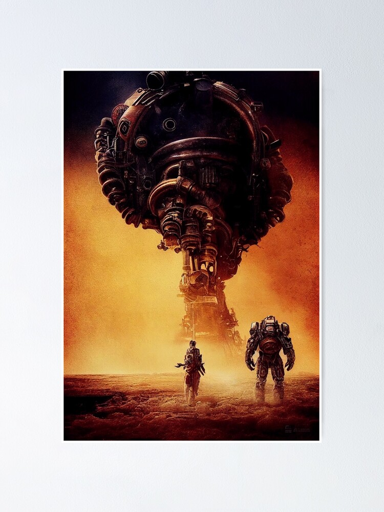 "desert fallout steampunk landscape" Poster for Sale by sosdesignn ...