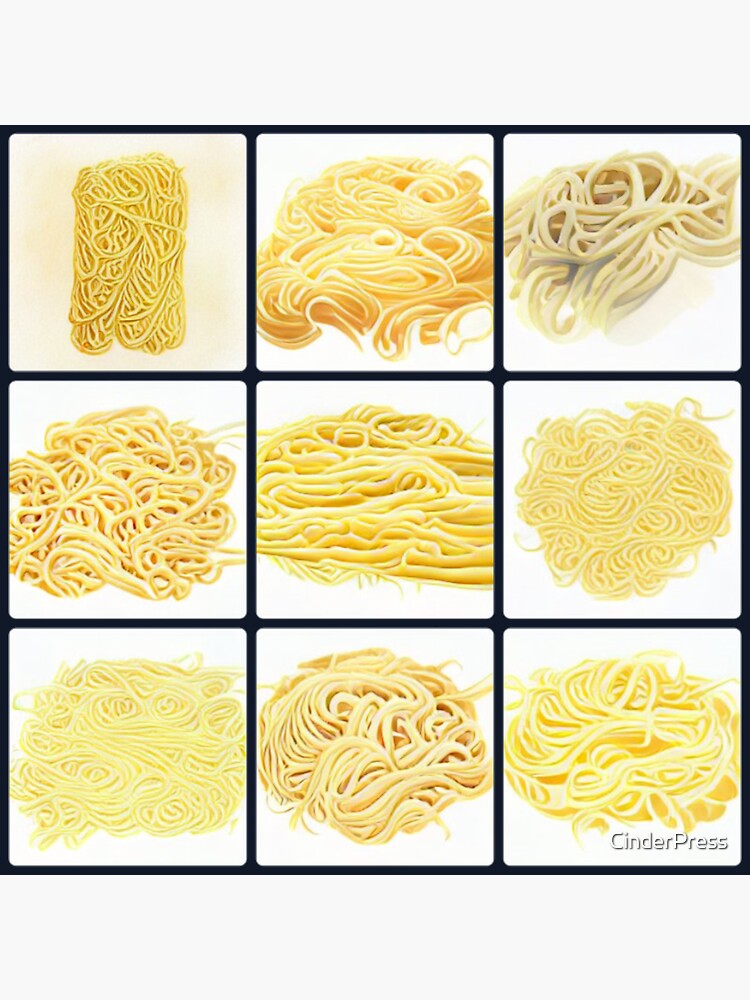 "Noodle Pack" Sticker for Sale by CinderPress | Redbubble