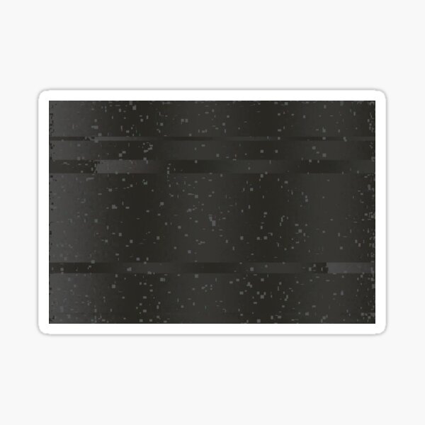 "TV Glitchy Static Graphic" Sticker for Sale by AshGet | Redbubble