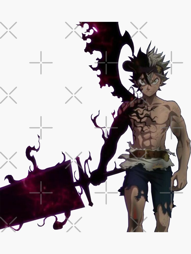 "Asta | Black Clover" Sticker for Sale by MoEl-Art | Redbubble