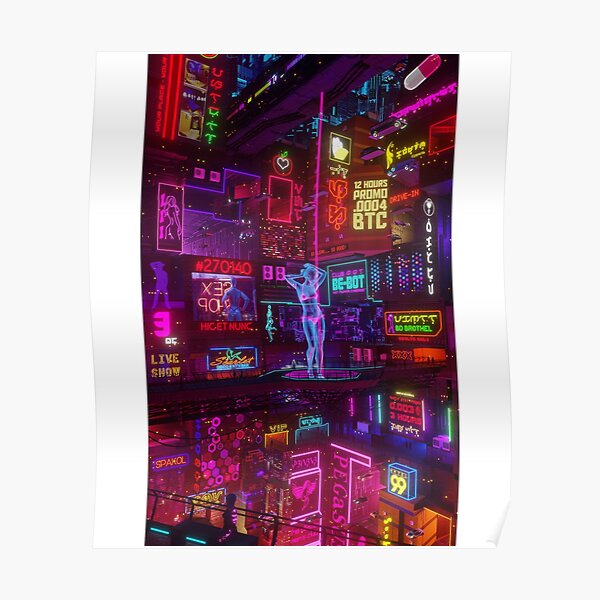"Cyberpunk Aesthetic" Poster for Sale by mprodart | Redbubble