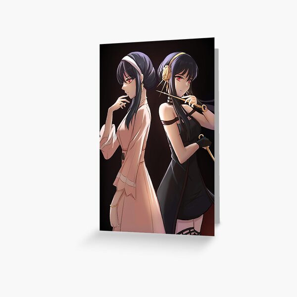 "Two faces of Yor Forger - Spy x Family" Greeting Card for Sale by ...
