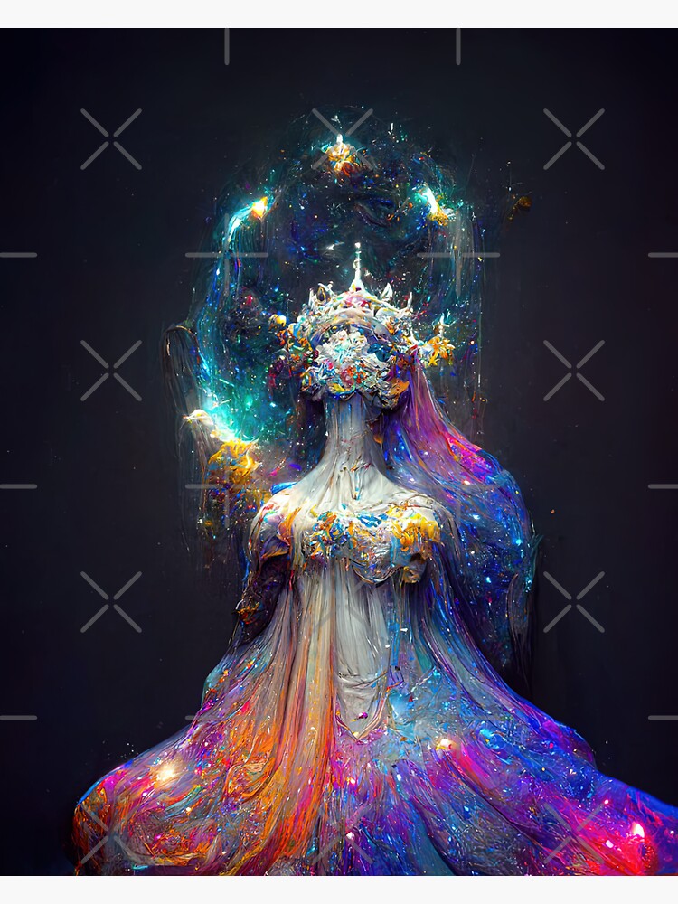 "Celestial Goddess III" Sticker for Sale by Lewizuh | Redbubble