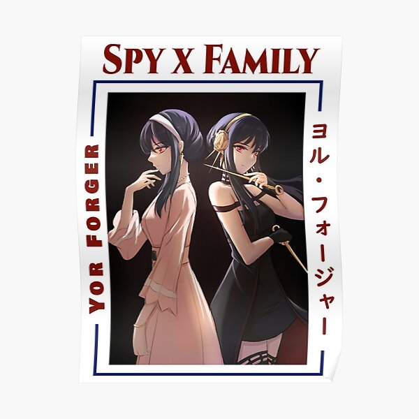 "Two faces of Yor Forger - Spy x Family" Poster for Sale by GuheheOtaku ...