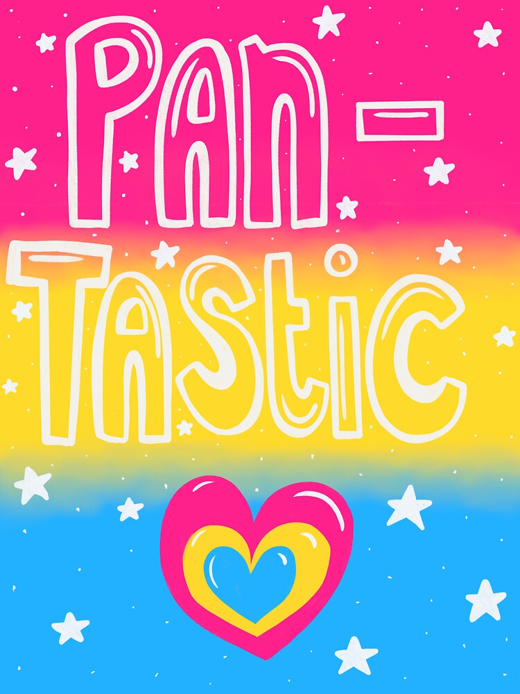 "Pantastic pansexual " Sticker for Sale by Naturefaedesign | Redbubble