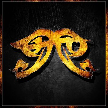 "Glowing Heavenly Fire Rune" Sticker for Sale by AjDreamCraft | Redbubble