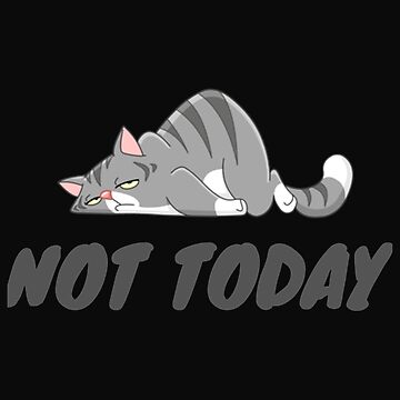 "Not Today " Sticker for Sale by StephanieSteele | Redbubble