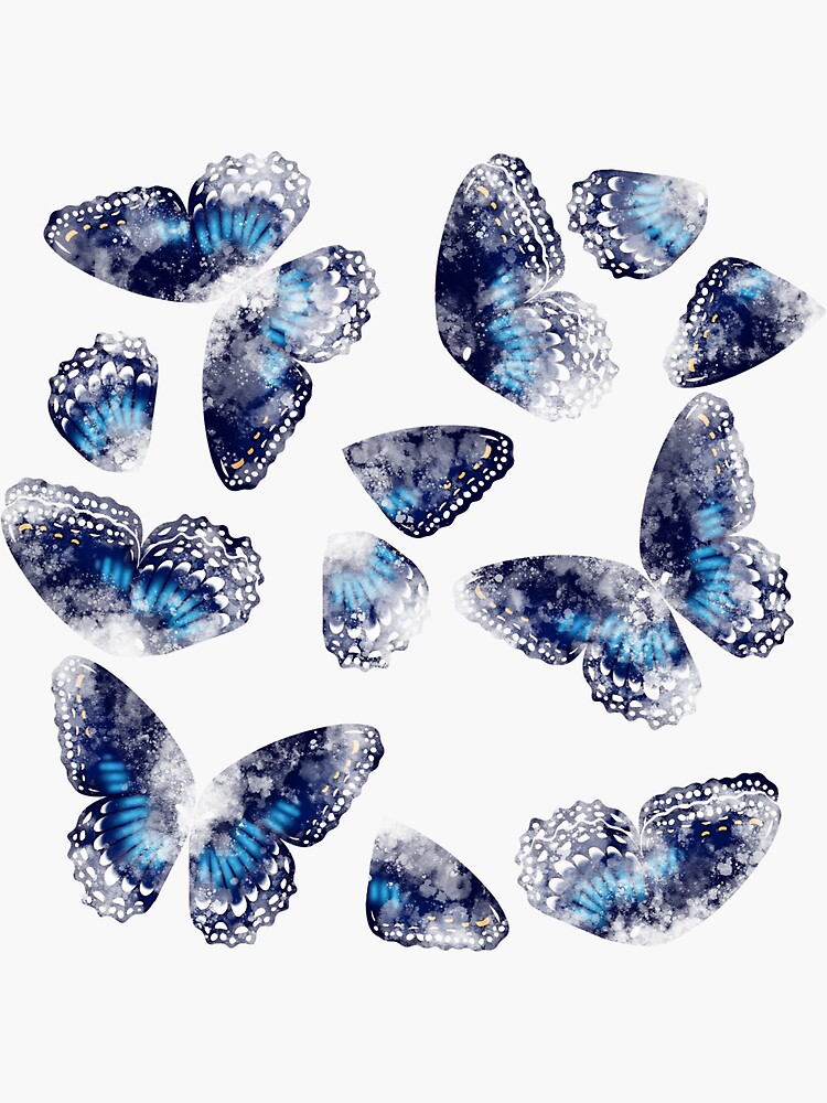 "Brenton Blue Butterfly" Sticker for Sale by TinyTatoStudio | Redbubble