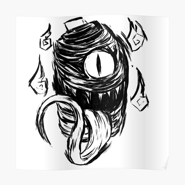 "Chochin Obake funny Japanese monster yokai" Poster for Sale by ...