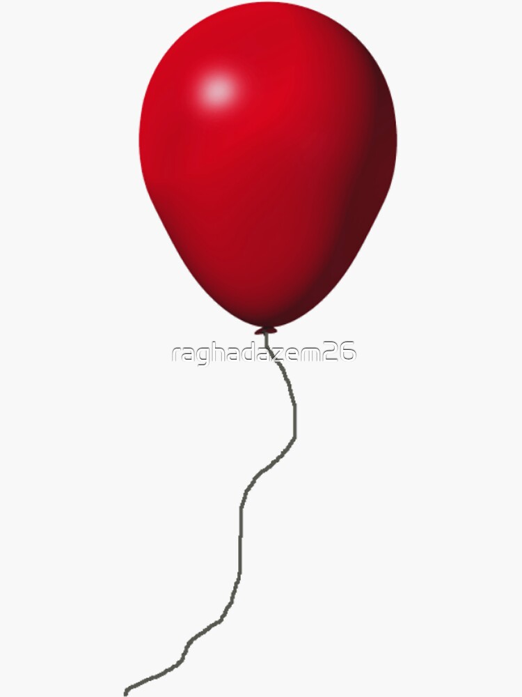 "Red balloon , kids , children" Sticker for Sale by raghadazem26 ...