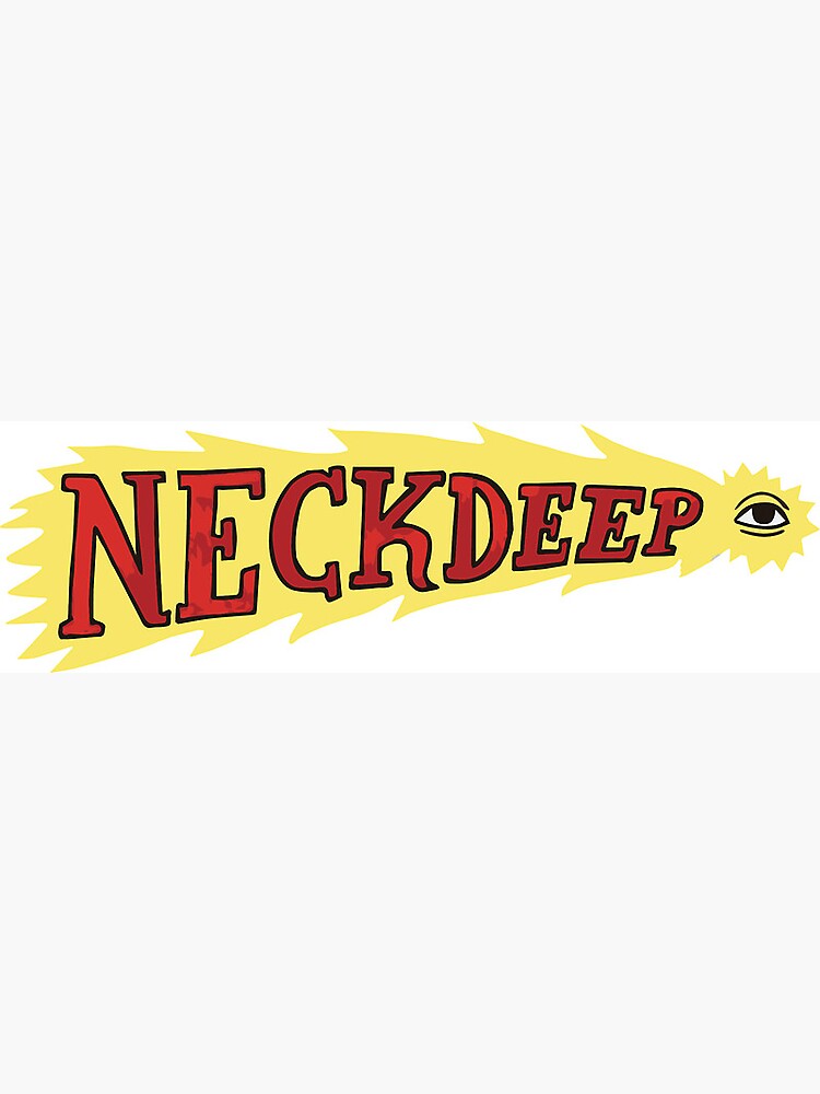 "Neck Deep Logo Sticker" Sticker by SuedeApparel | Redbubble