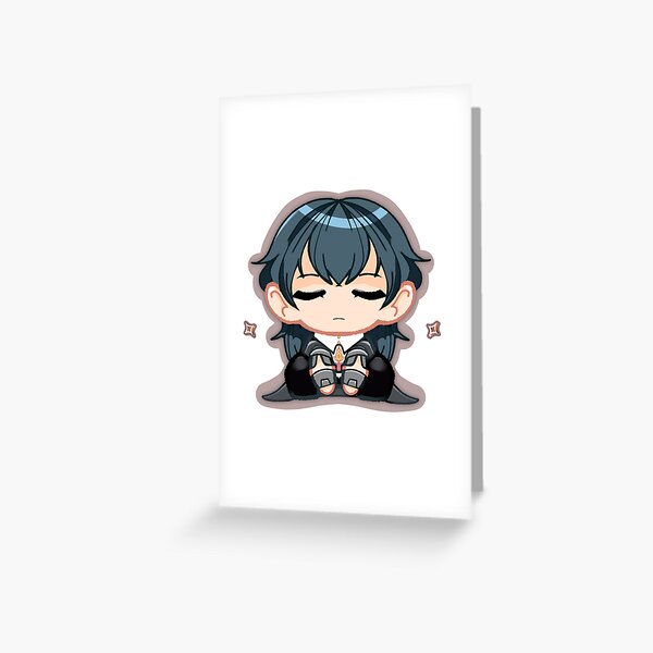 "Chibi Byleth " Greeting Card for Sale by Miyaeow | Redbubble