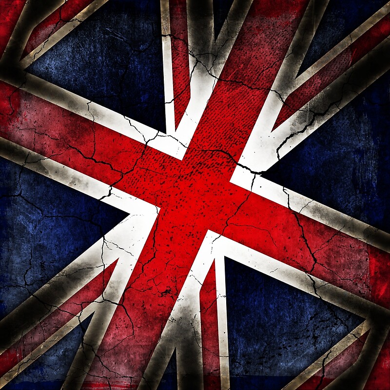 "Punk Grunge Union Jack British Flag" by heathendesigns | Redbubble