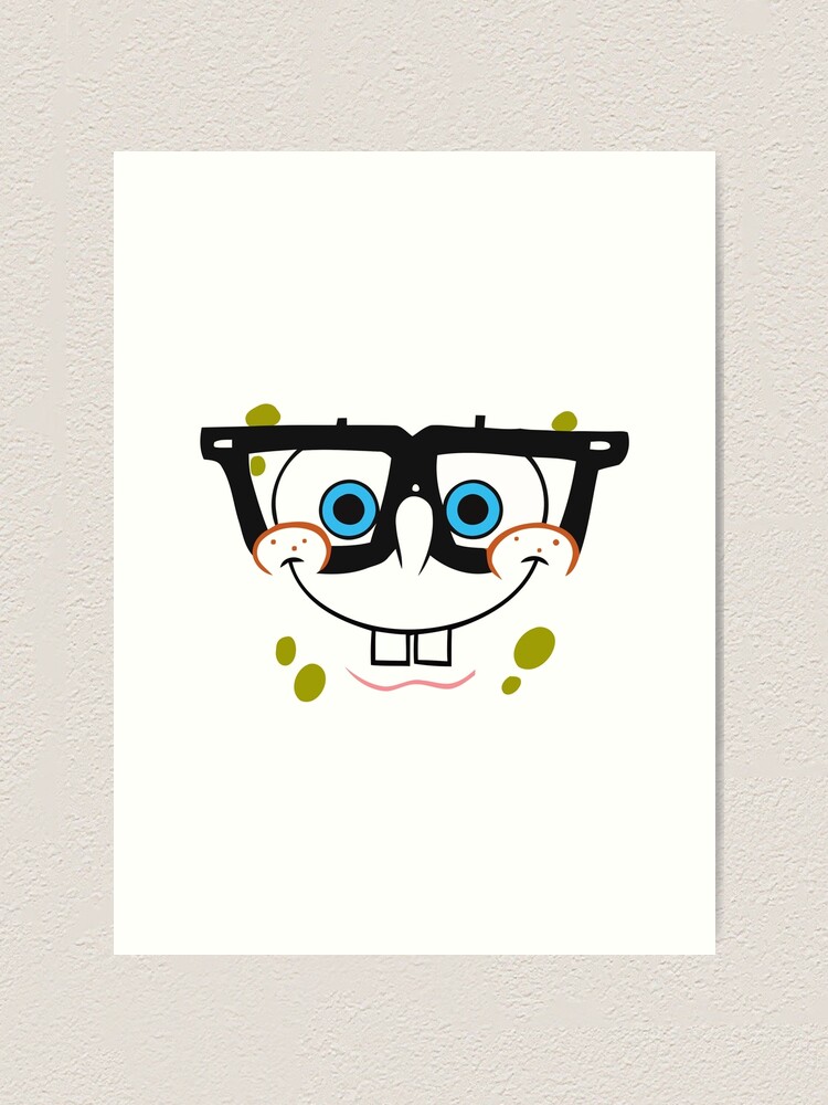 "SpongeBob Squarepants - Geek Face" Art Print for Sale by phunknomenon ...
