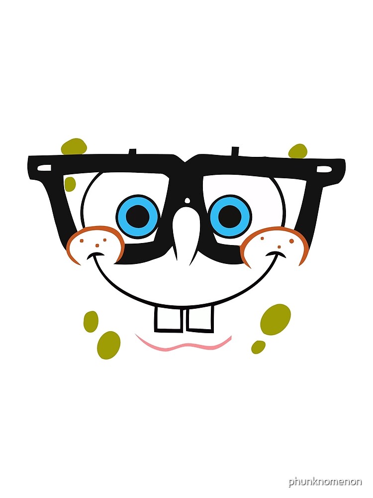 "SpongeBob Squarepants - Geek Face" Art Print for Sale by phunknomenon ...
