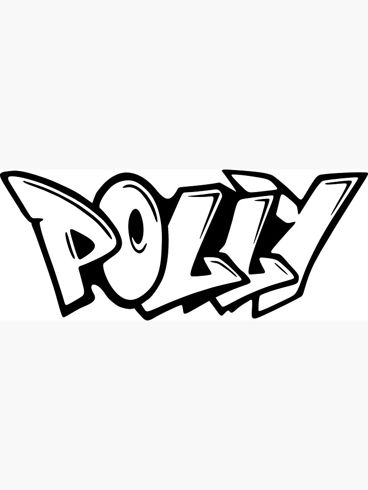 "Polly - Graffiti Name Design" Sticker for Sale by NameThatShirt ...