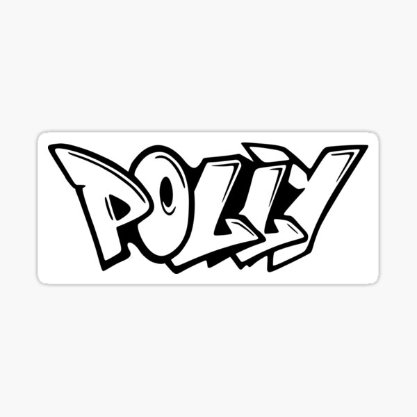 "Polly - Graffiti Name Design" Sticker for Sale by NameThatShirt ...