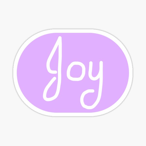 "Joy " Sticker for Sale by jamjfmjem | Redbubble