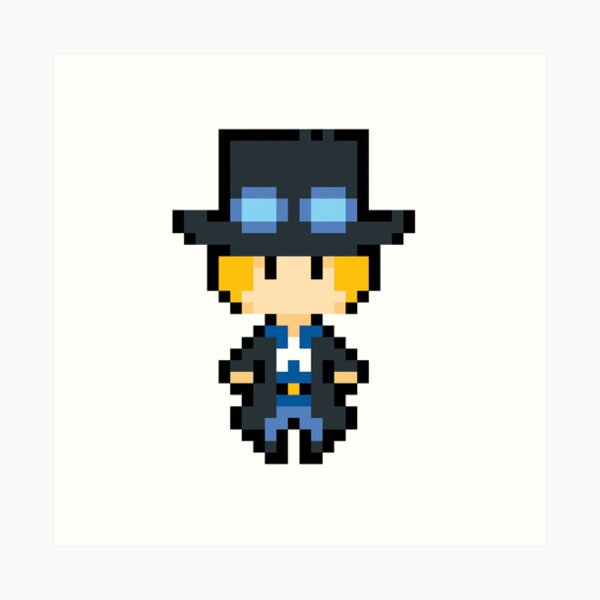 "One Piece Sabo Pixel Art" Art Print for Sale by kobmamba | Redbubble