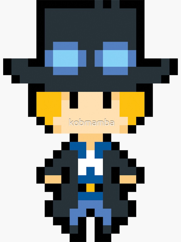 "One Piece Sabo Pixel Art" Sticker for Sale by kobmamba | Redbubble