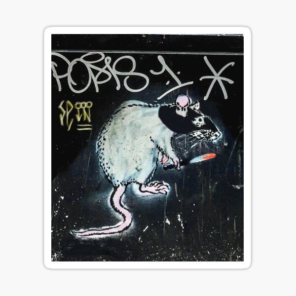 "Killer rat" Sticker for Sale by CiceroSpin | Redbubble