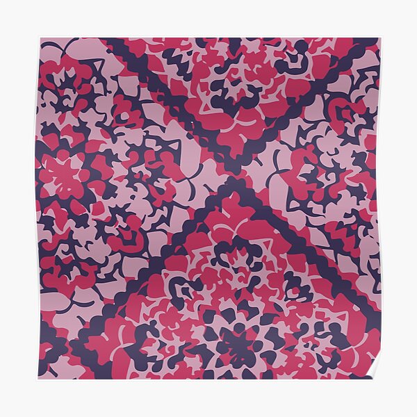 "Purple Granny Square Pattern Crochet Mom" Poster for Sale by CuteDump ...