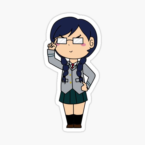 "Chibi Fem!Iida" Sticker by alisonsenpai | Redbubble