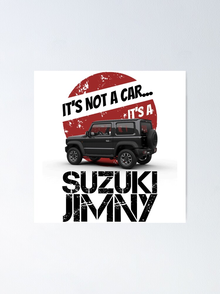 "Suzuki Jimny Retro Black Text" Poster for Sale by Off-RoadCars | Redbubble